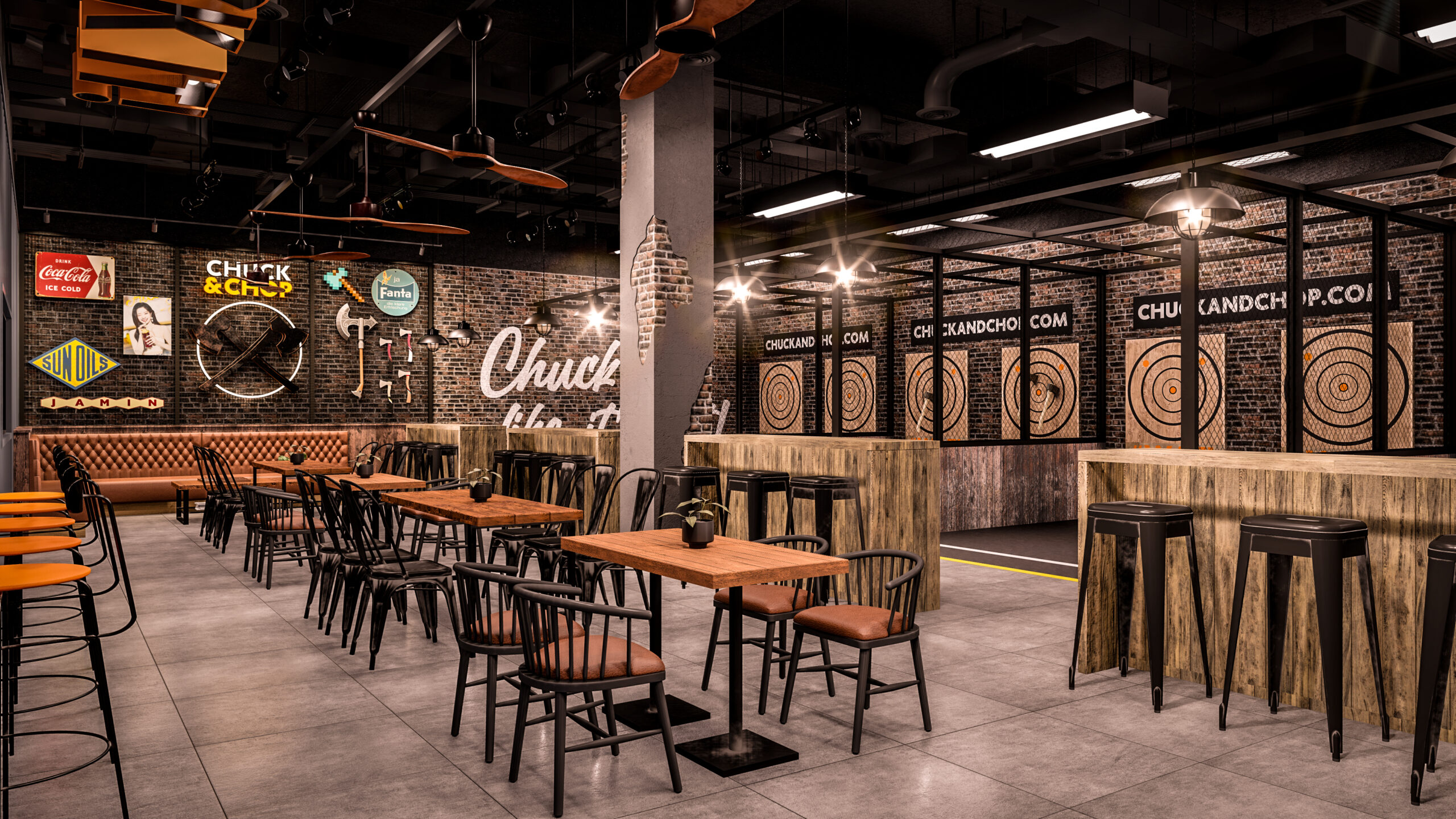 Axe Throwing Range - Architecture & Interior Design Studio