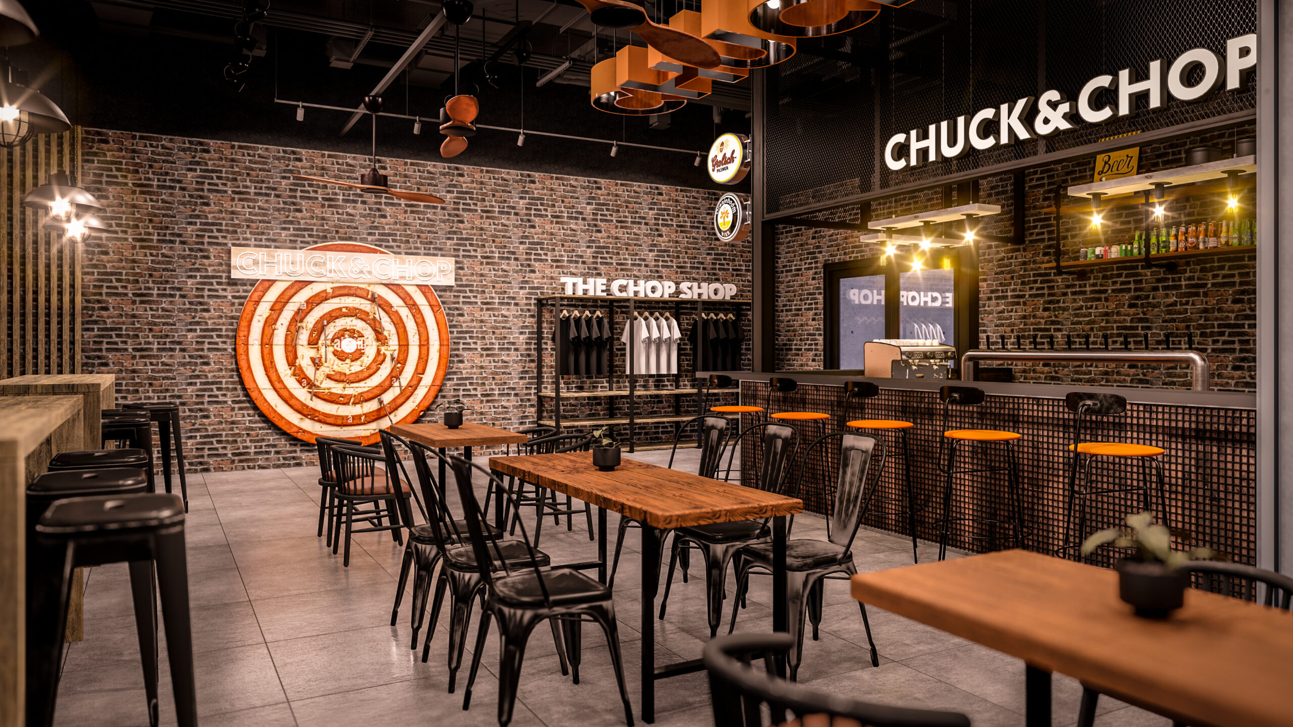 Axe Throwing Range - Architecture & Interior Design Studio